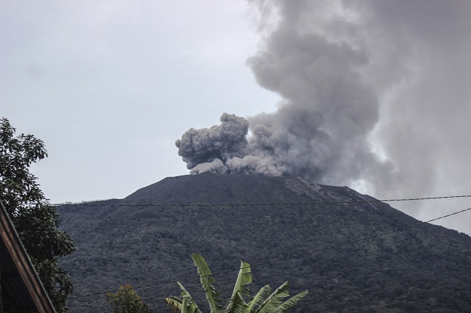 Indonesia's Ibu volcano erupts, throwing ash up to 5 km