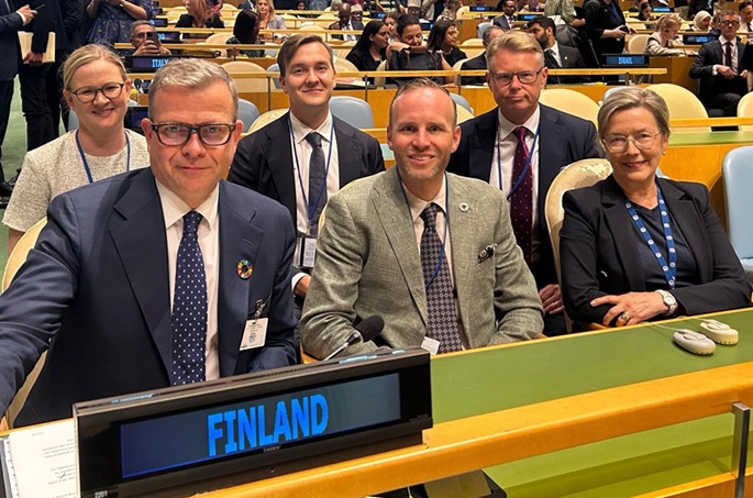 Finland committed to achieving all SDGs of UN 2030 Agenda